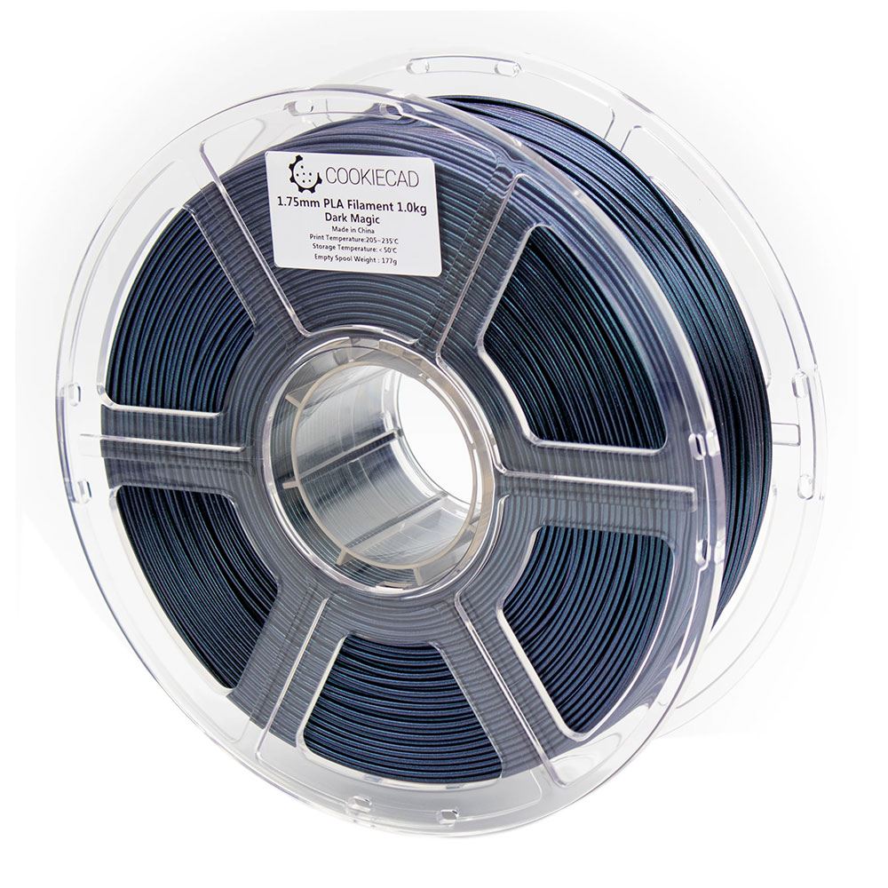 Cookiecad 1.75mm PLA Iridescent Holographic 3D Printer Filament Multi ...