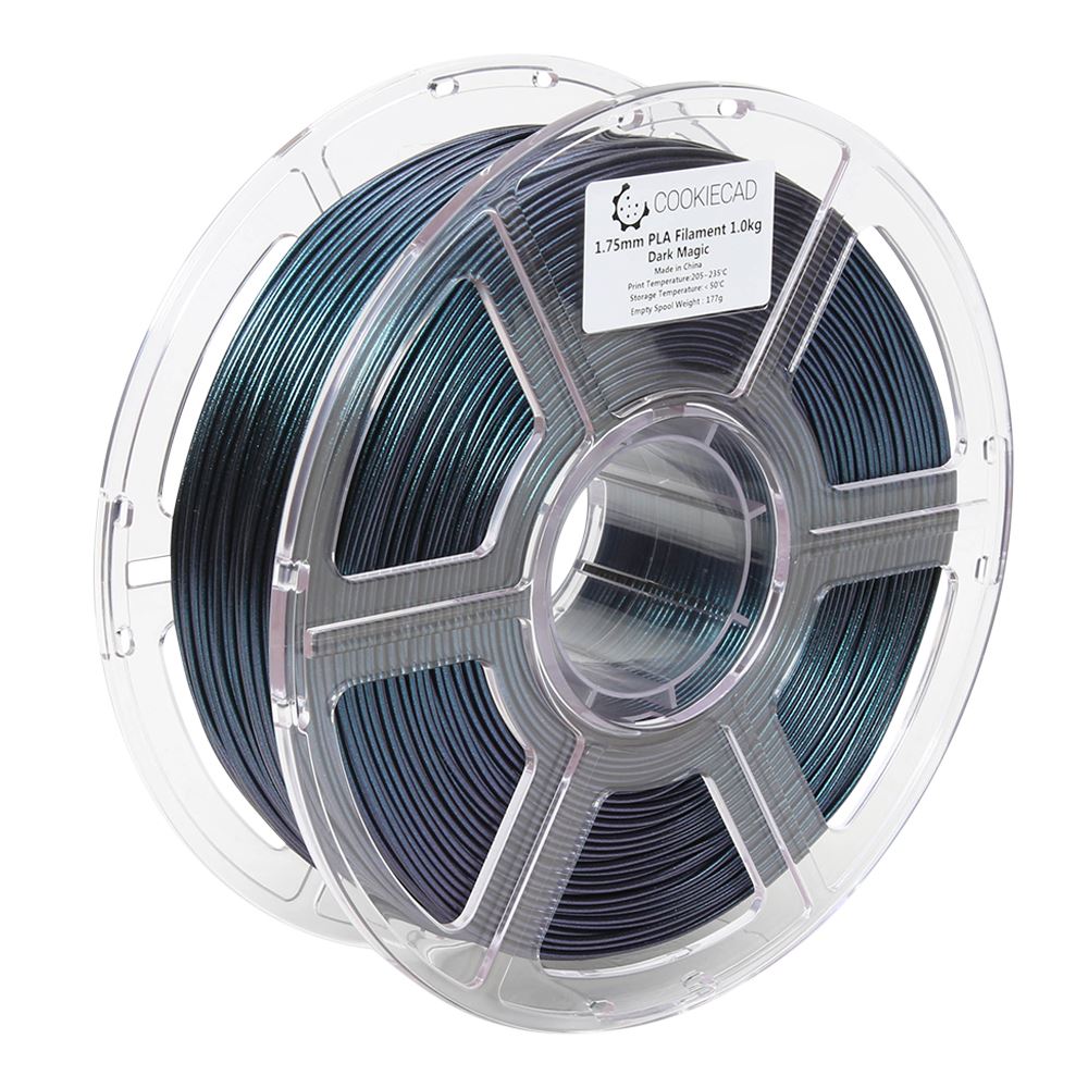 Cookiecad 1.75mm PLA Iridescent Holographic 3D Printer Filament Multi ...