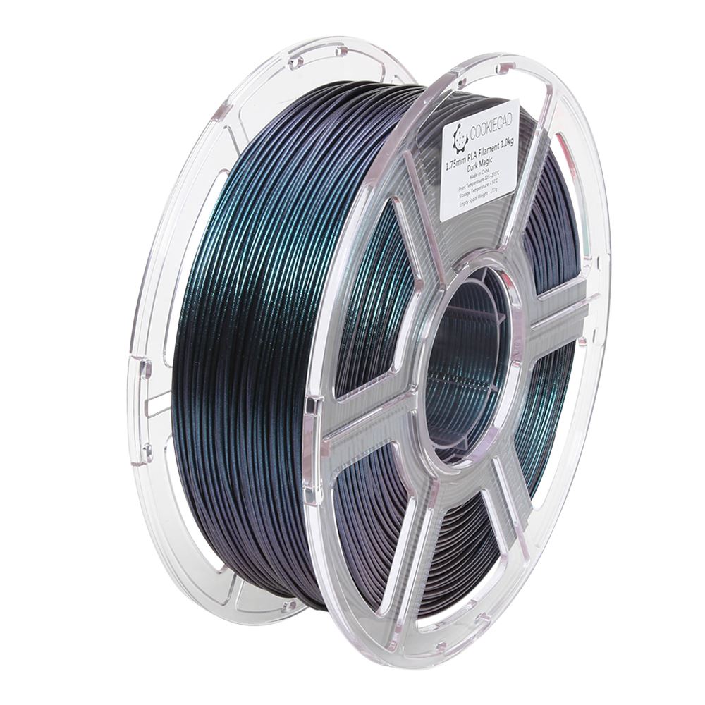 Cookiecad 1.75mm PLA Iridescent Holographic 3D Printer Filament Multi ...