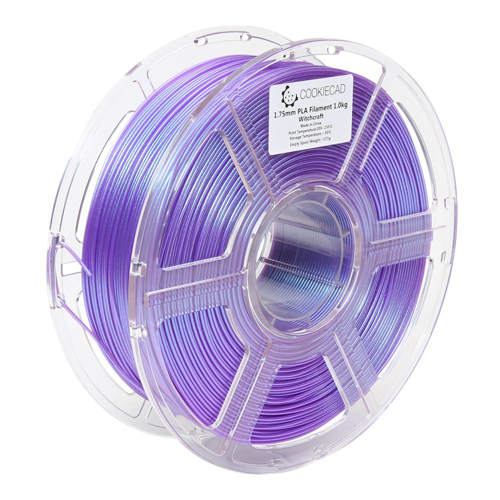 Cookiecad 1.75mm PLA Iridescent Holographic 3D Printer Filament Multi ...