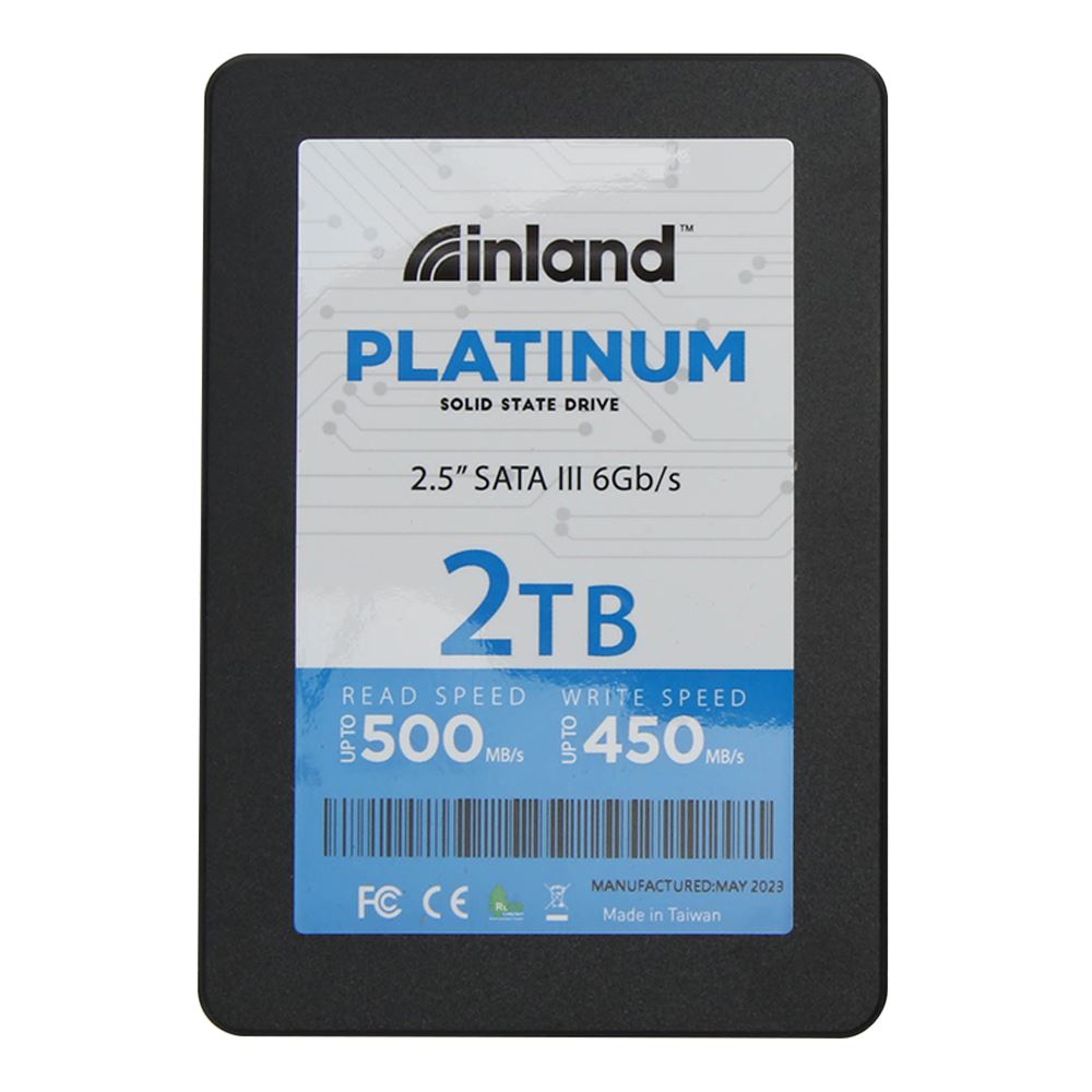 Inland Platinum 2TB SSD 3D TLC NAND SATA III 6Gb/s 2.5" Internal Solid ...