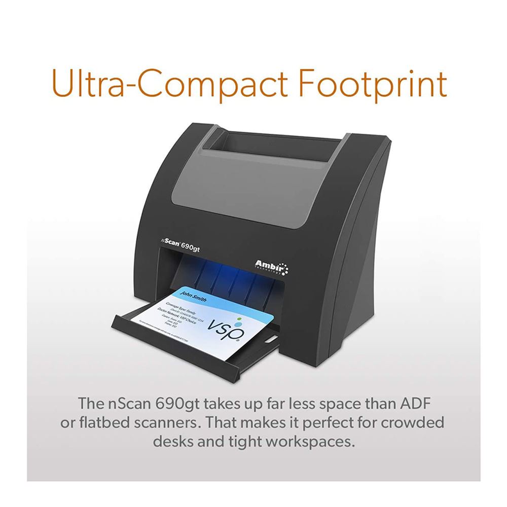 Ambir Technology DS690GT-As AMBIR High-speed Duplex ID Card Scanner ...