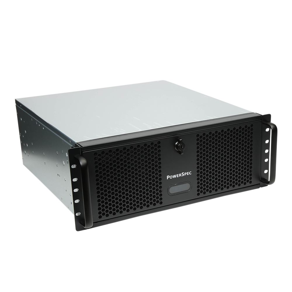 PowerSpec LL04401 360mm Radiator ATX 4U Server Chassis - Black - Micro ...