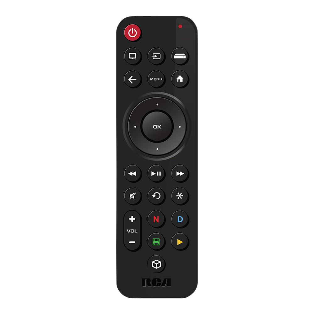 RCA Ultra-Thin Rechargeable Universal 3 Device Streaming Remote Control ...