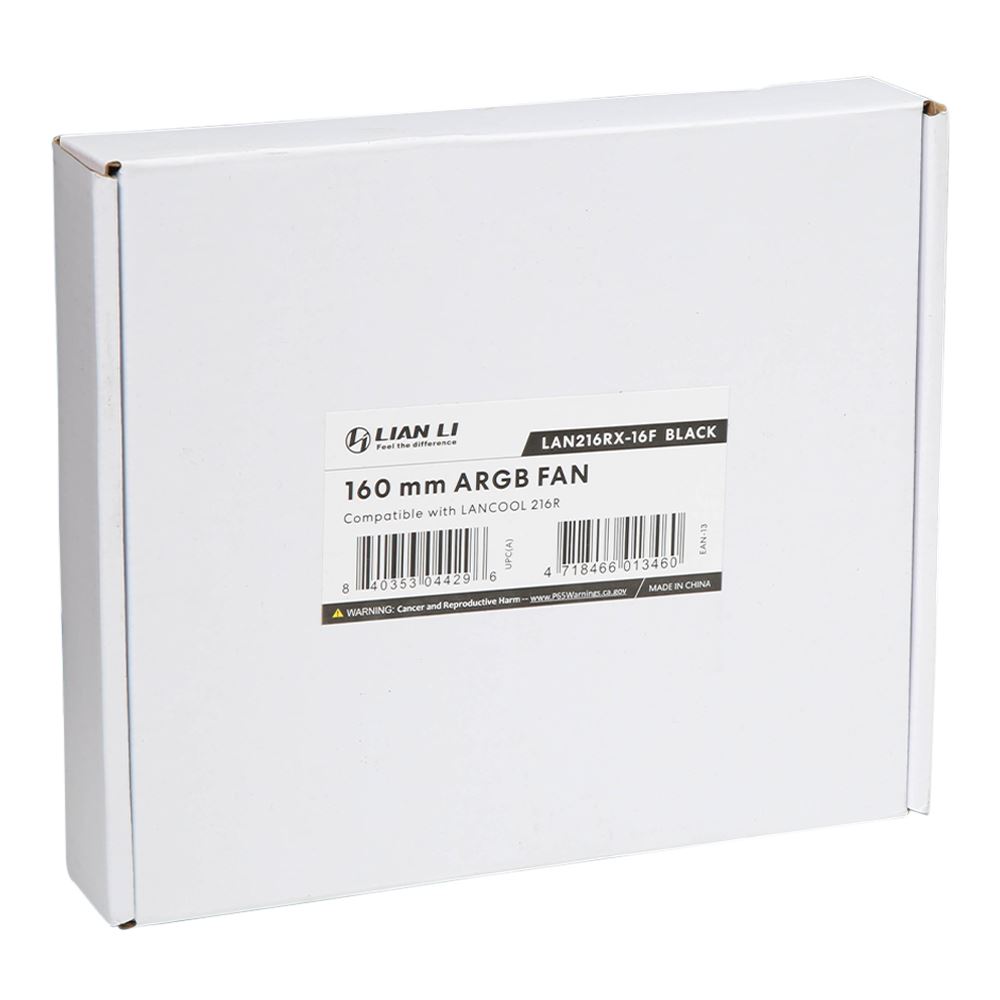 Lian Li Lancool 216 RGB Hydraulic Dynamic Bearing 160mm Case Fan ...