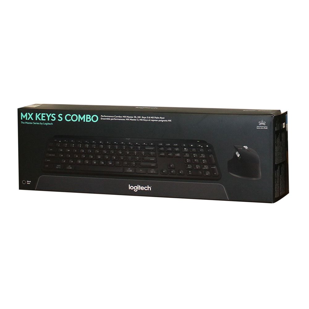 Logitech MX Keys S Combo Low-Profile Wireless Keyboard + MX Master 3S ...