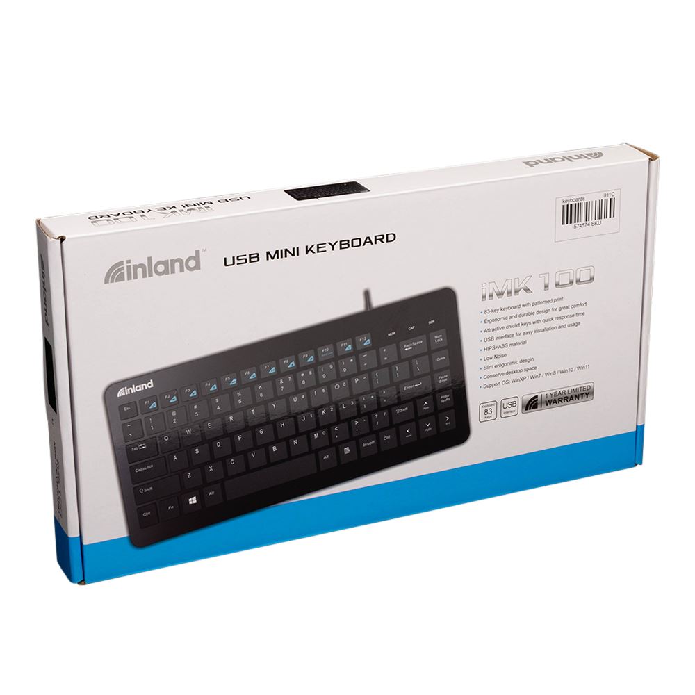 Inland MK-100 Mini USB Keyboard - Micro Center