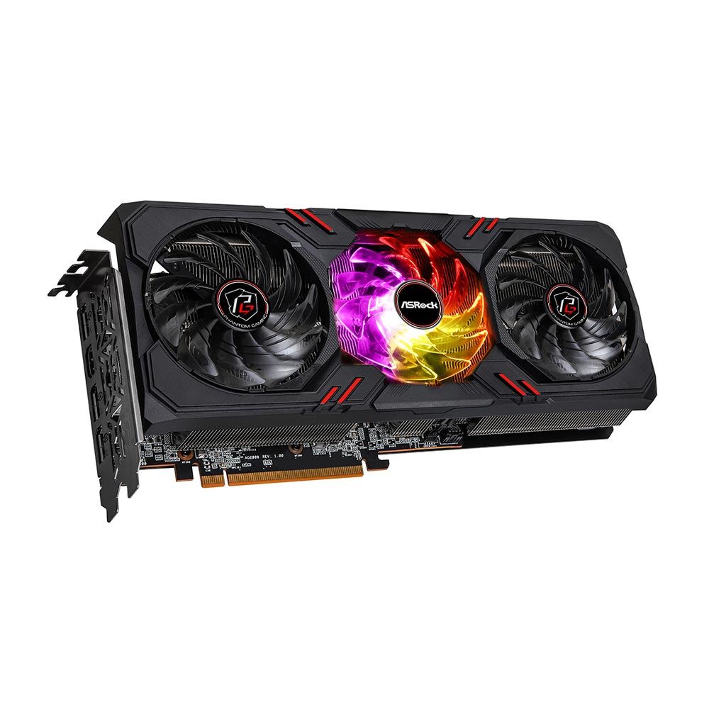 ASRock AMD Radeon RX 7600 Phantom Gaming Overclocked Triple Fan 8GB ...