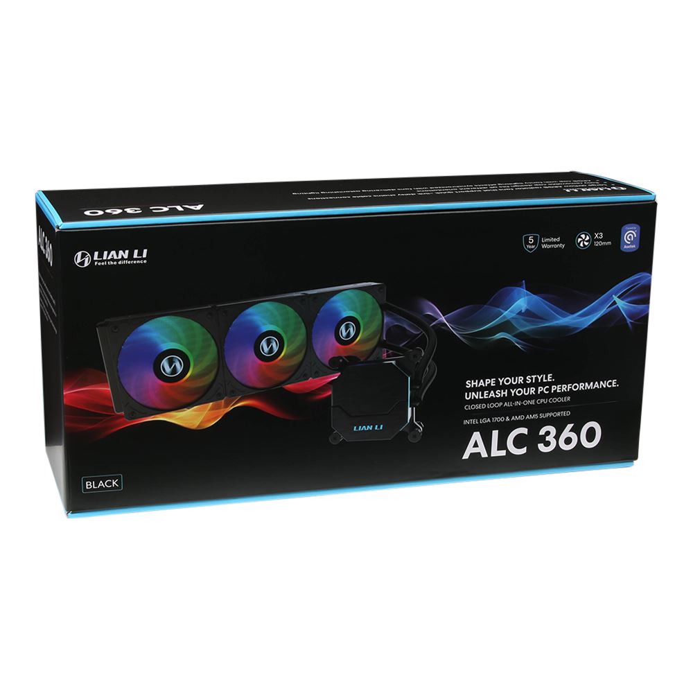 Lian Li ALC360 360mm All in One Liquid CPU Cooling Kit - Black - Micro ...