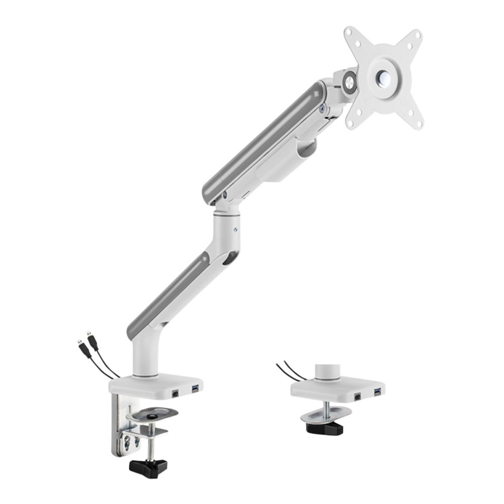 Inland Single-Monitor NEO Slim Spring-Assisted Monitor Arm with USB-A ...