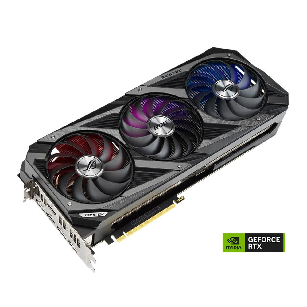 ASUS NVIDIA GeForce RTX 3060 Ti ROG Strix LHR Overclocked Triple-Fan ...