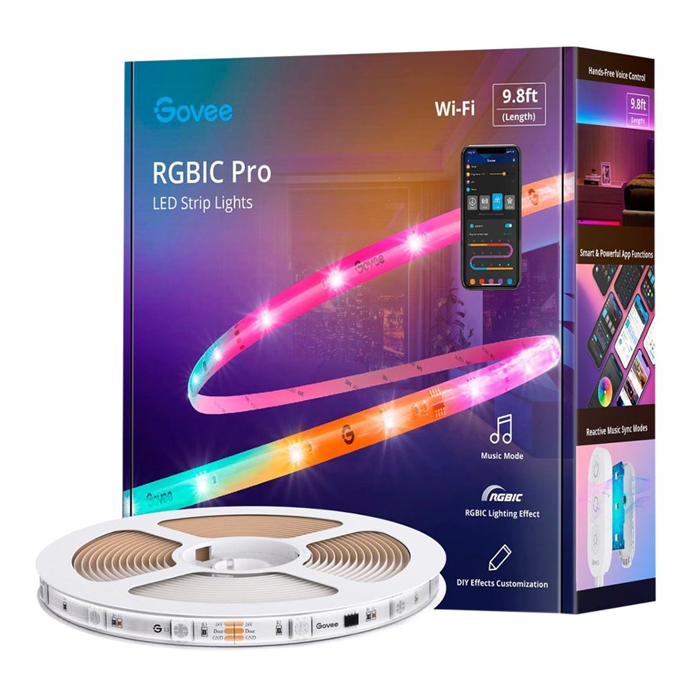 Micro Center - Govee RGBIC Pro LED Strip Lights H619Z