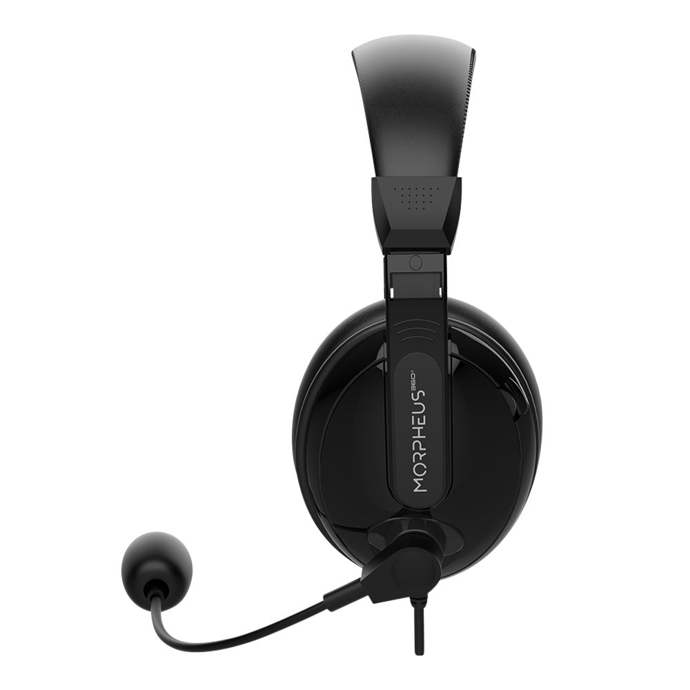 Morpheus 360 Deluxe Multimedia Stereo USB Headset - Black - Micro Center