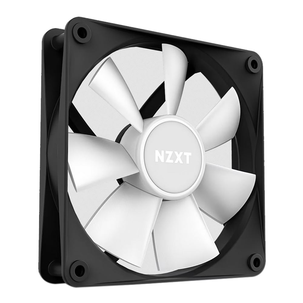 NZXT F120 RGB Core Fluid Dynamic Bearing 120mm Case Fan - Black 3 Pack ...