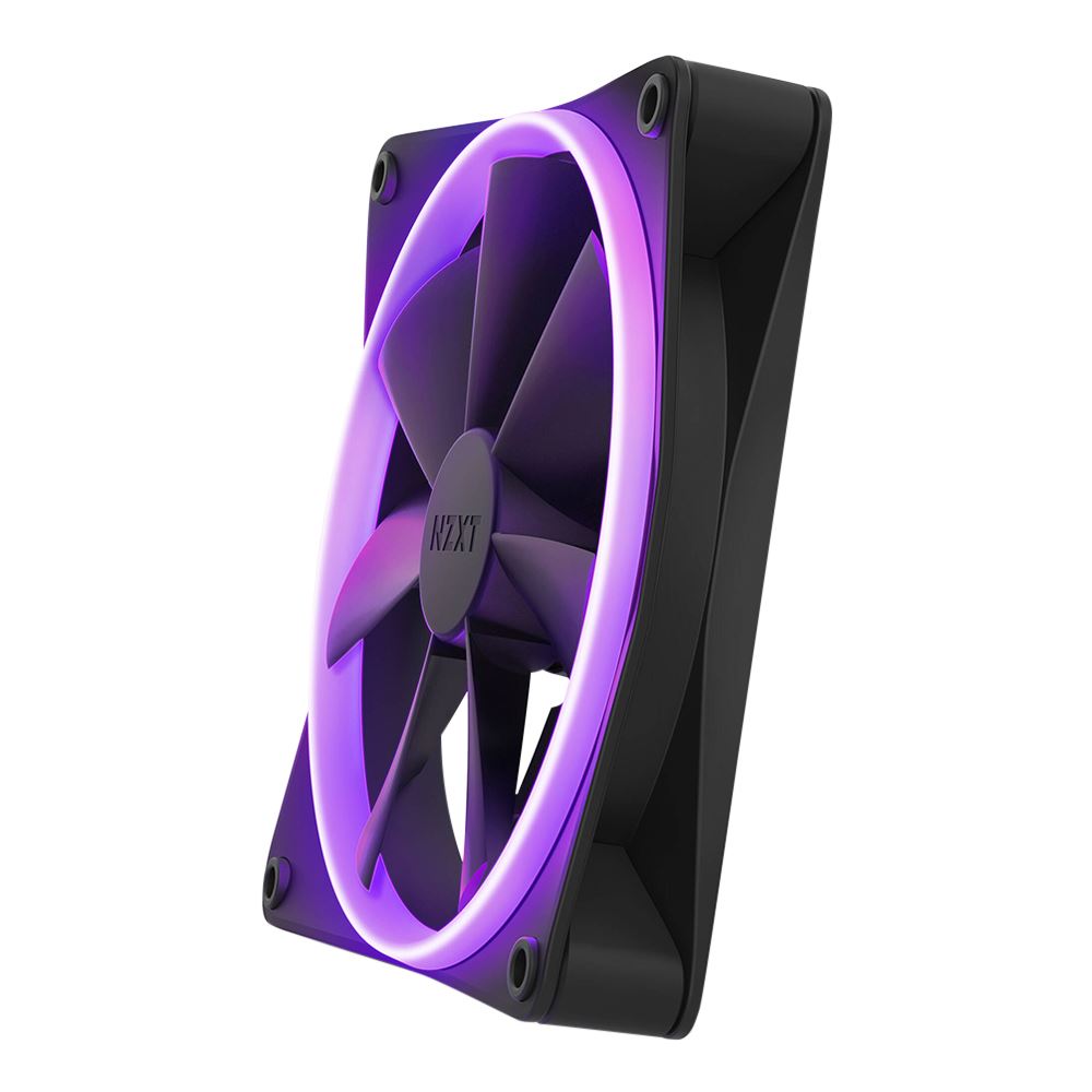 NZXT F140 RGB Fluid Dynamic Bearing 140mm Case Fan - Black - Micro Center