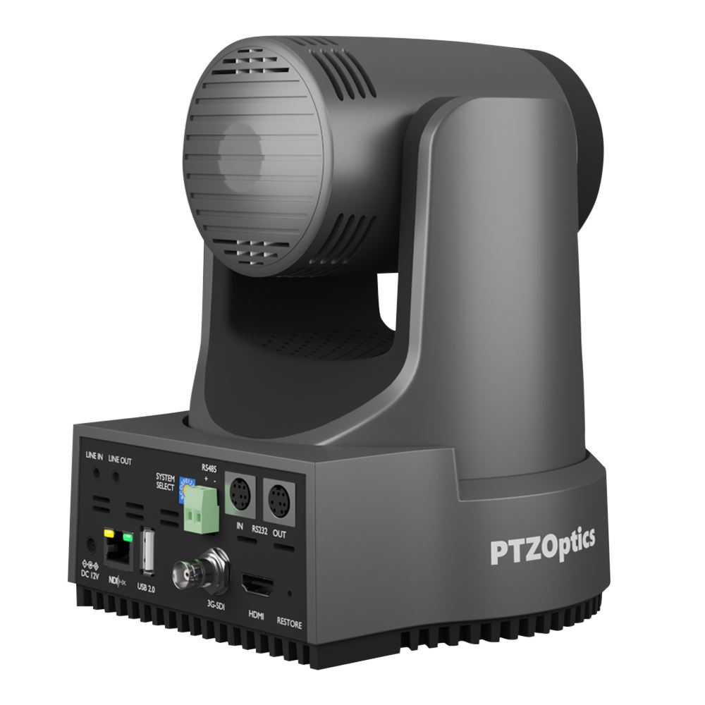 PTZOptics Move 4K PTZ Camera; 12x Optical Zoom SDI, HDMI, USB, IP ...