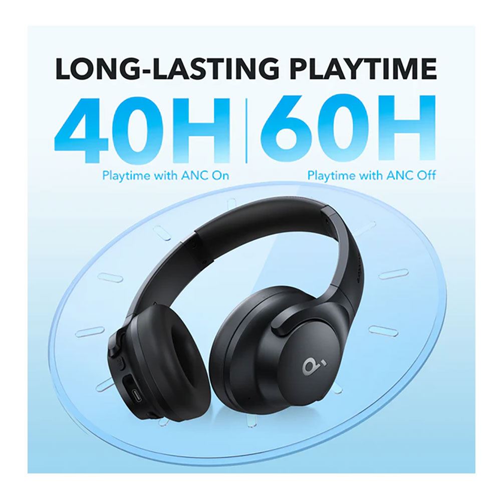 Anker Soundcore Q20i Hybrid Active Noise Cancelling Bluetooth Wireless ...