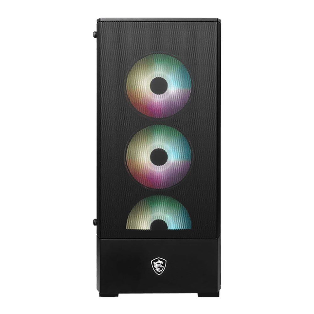 MSI MAG FORGE 112R Tempered Glass ATX Mid-Tower Computer Case - Black ...