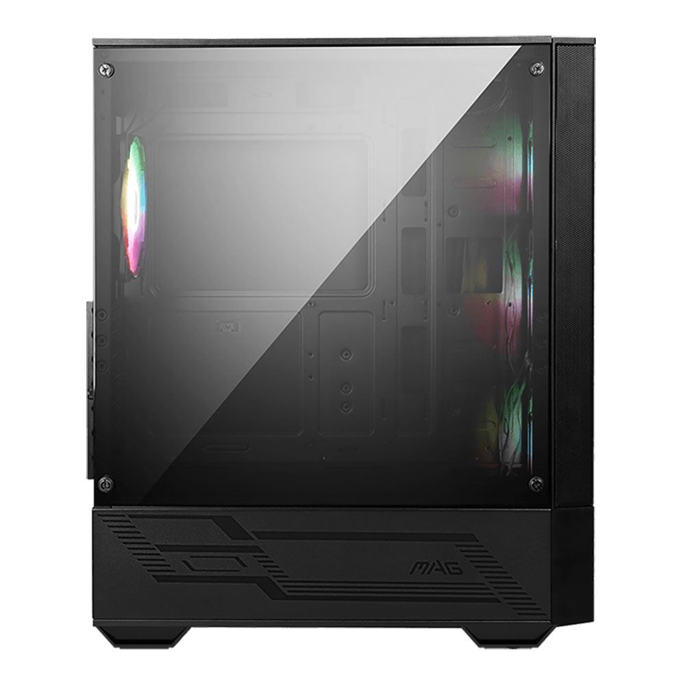 MSI MAG FORGE 112R Tempered Glass ATX Mid-Tower Computer Case - Black ...