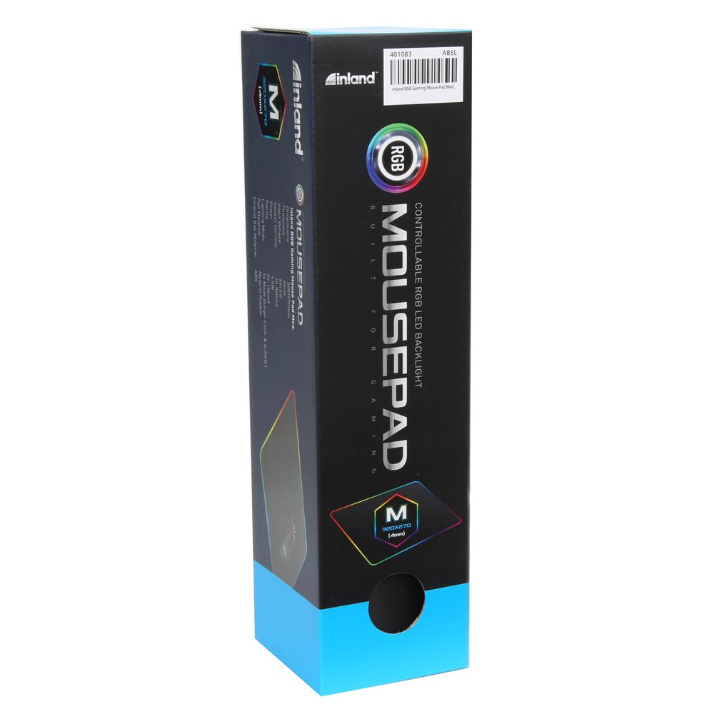 Inland RGB Light Medium Gaming Mouse Pad - Micro Center