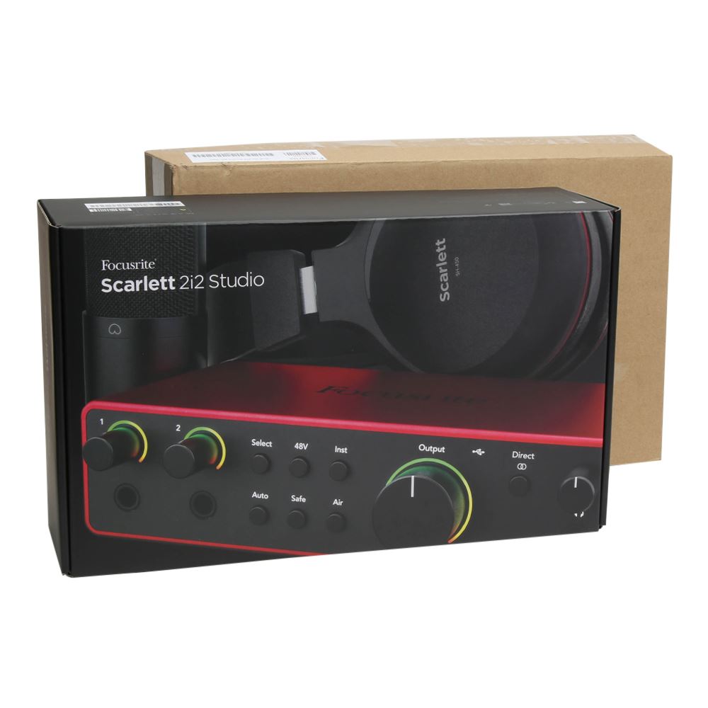 Focusrite Scarlett 2i2 Studio 4th Gen Recording Bundle; Scarlett 2i2 ...