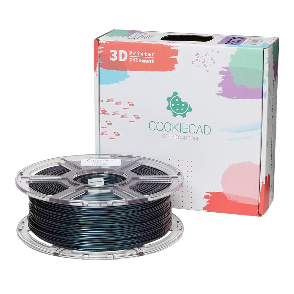 Cookiecad 1.75mm PETG Iridescent 3D Printer Filament Single Color 1.0 ...