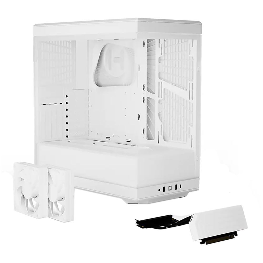HYTE Y40 Tempered Glass ATX Mid-Tower Computer Case - Snow White ...