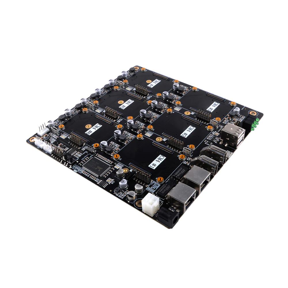 52Pi DeskPi Super6C Cluster Mini-ITX Board for Raspberry Pi CM4 - Micro Center