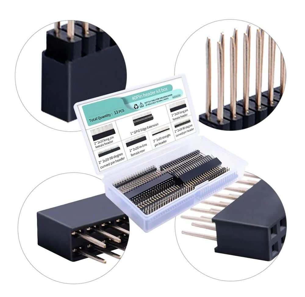 52Pi 2x20 40 Pin Stacking Female Header Kit - Micro Center