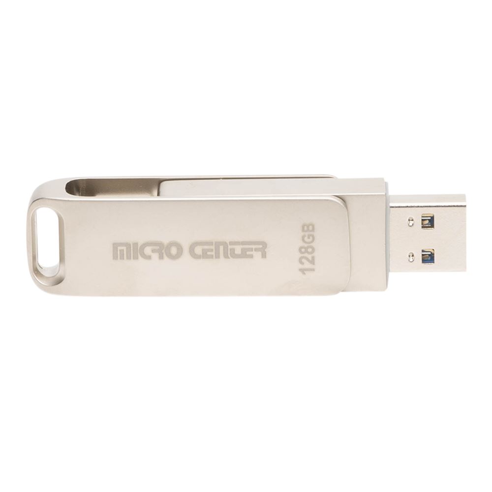 Micro Center 128GB Dual Type-A Type-C 2-in-1 Rotate SuperSpeed USB 3.2 ...
