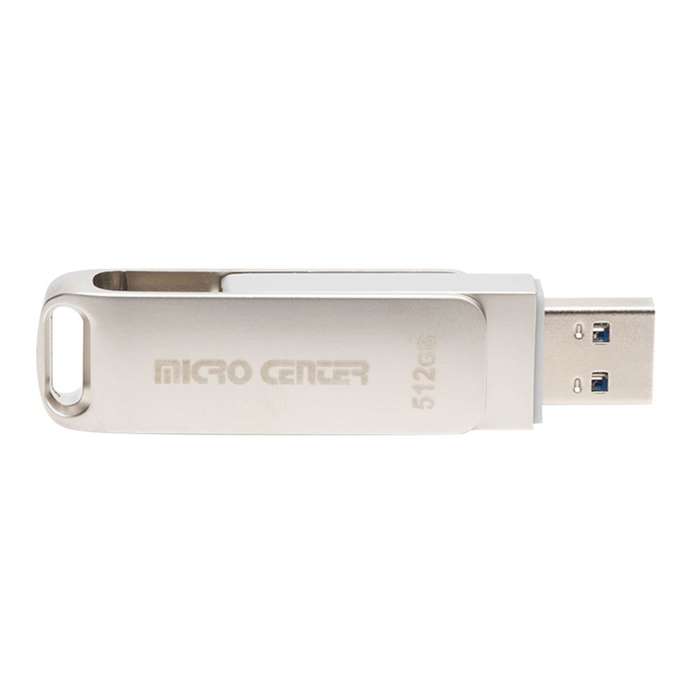 Micro Center 512GB Dual Type-A Type-C 2-in-1 Rotate SuperSpeed USB 3.2 ...