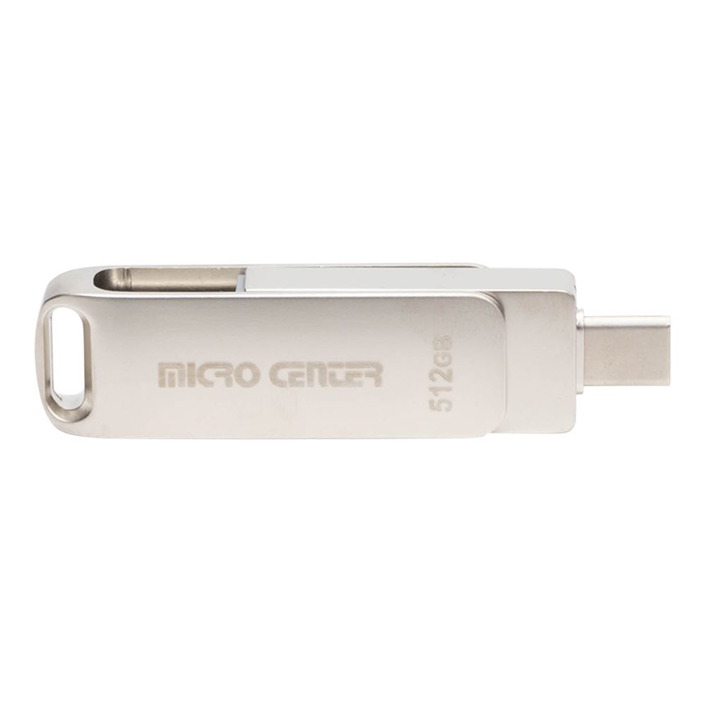 Micro Center 512GB Dual Type-A Type-C 2-in-1 Rotate SuperSpeed USB 3.2 ...