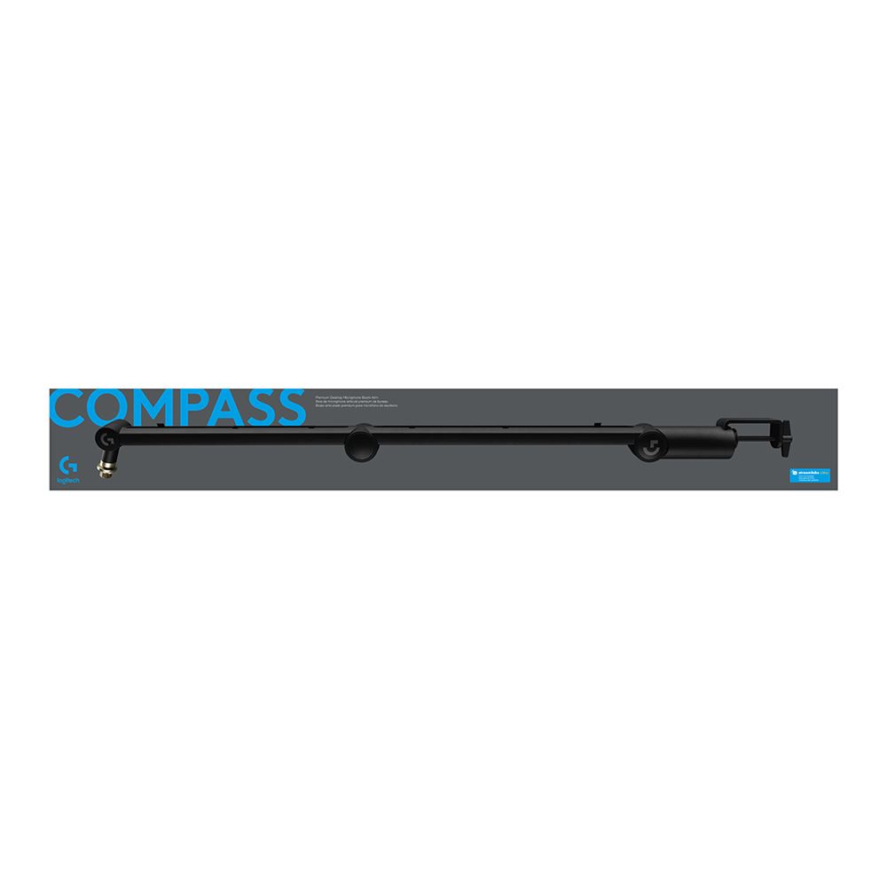 Logitech G Compass Premium Desktop Microphone Boom Arm - Black (G ...