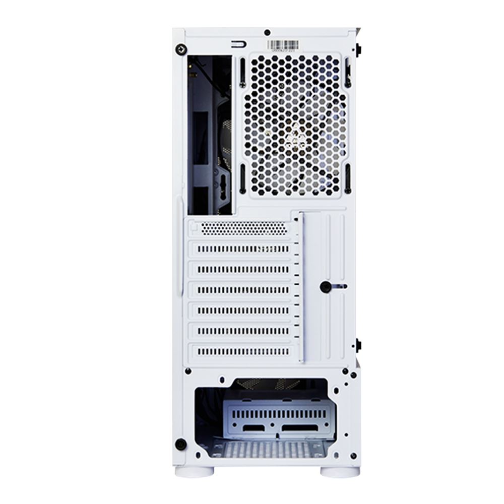 Inland X1 Tempered Glass ATX Mid-Tower Computer Case - White - Micro Center