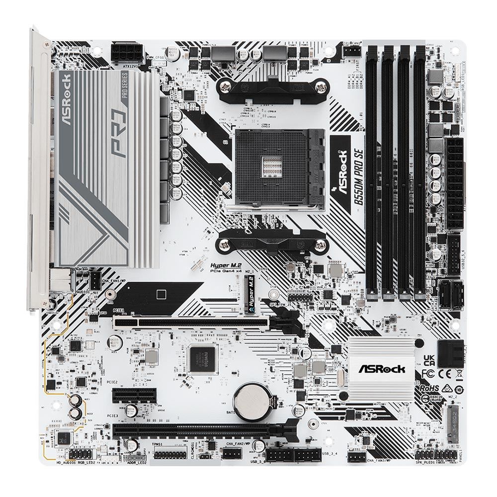 ASRock B550M Pro SE AMD AM4 microATX Motherboard - Micro Center
