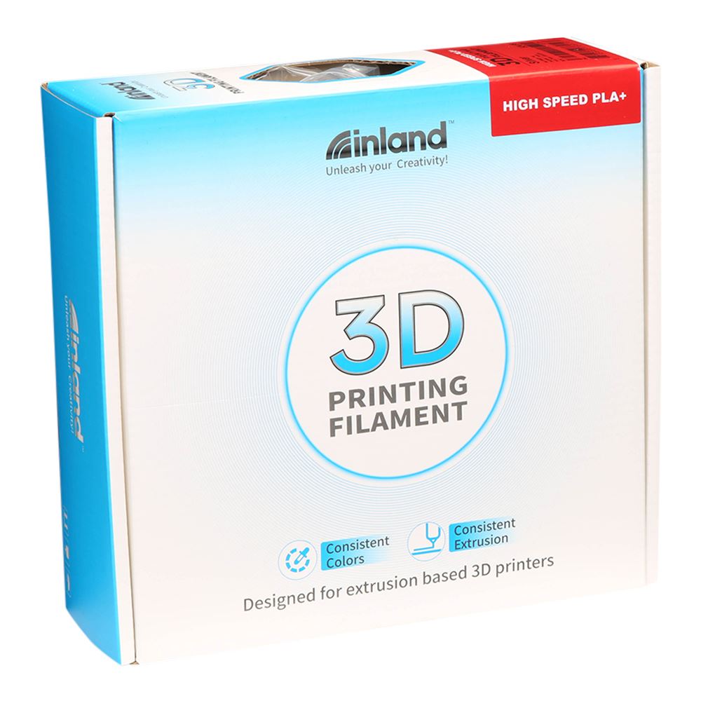 Inland 1.75mm PLA+ High Speed 3D Printer Filament 1.0 kg (2.2 lbs ...