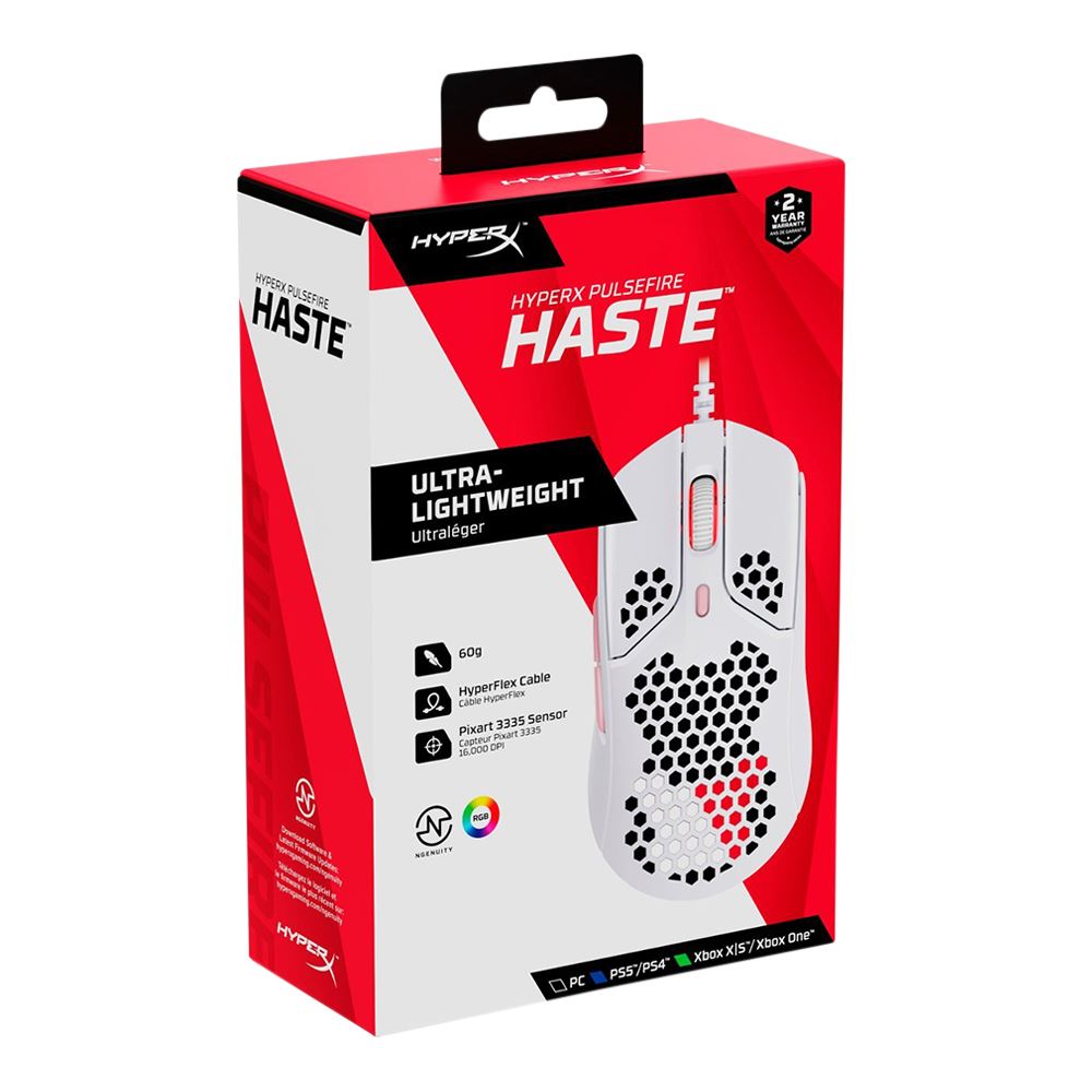 HyperX Pulsefire Haste Lightweight RGB Wired Optical Gaming Mouse ...