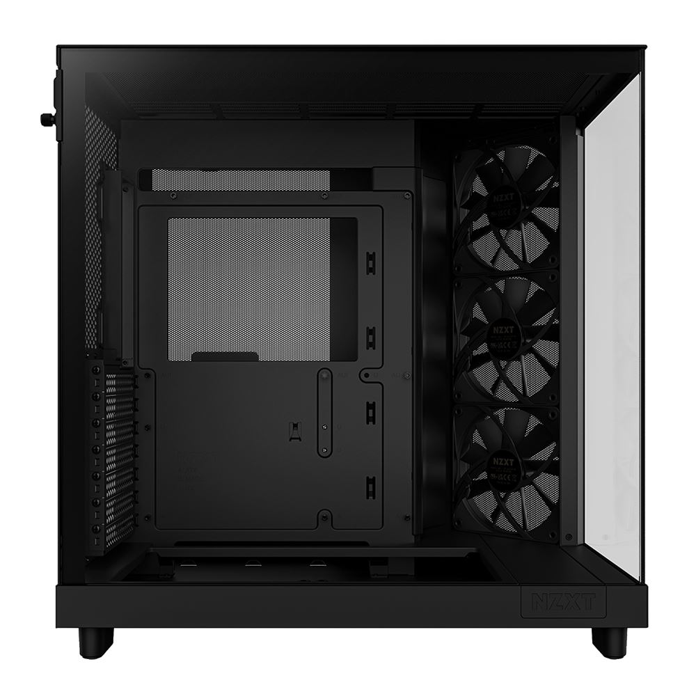 NZXT H6 Flow Tempered Glass ATX Mid-Tower Computer Case - Black - Micro ...