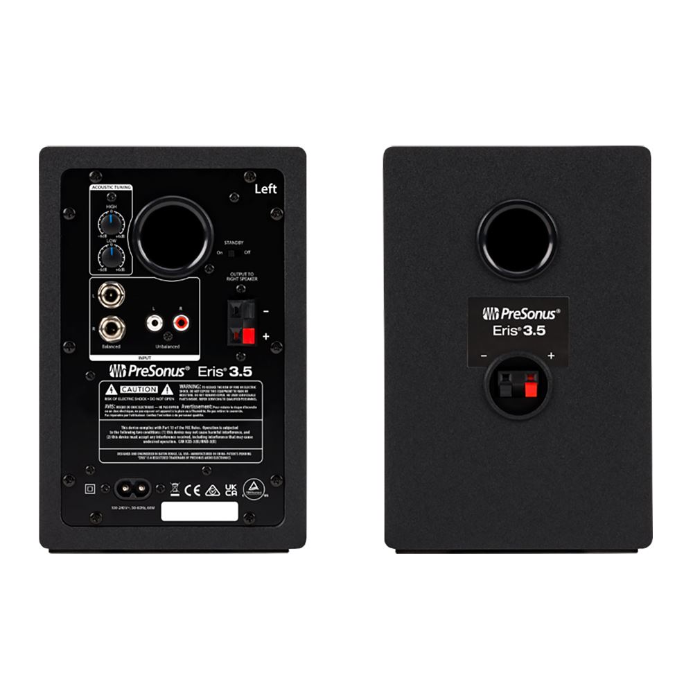 PreSonus Eris 3.5 Inch Studio Monitor Speakers - Black - Micro Center