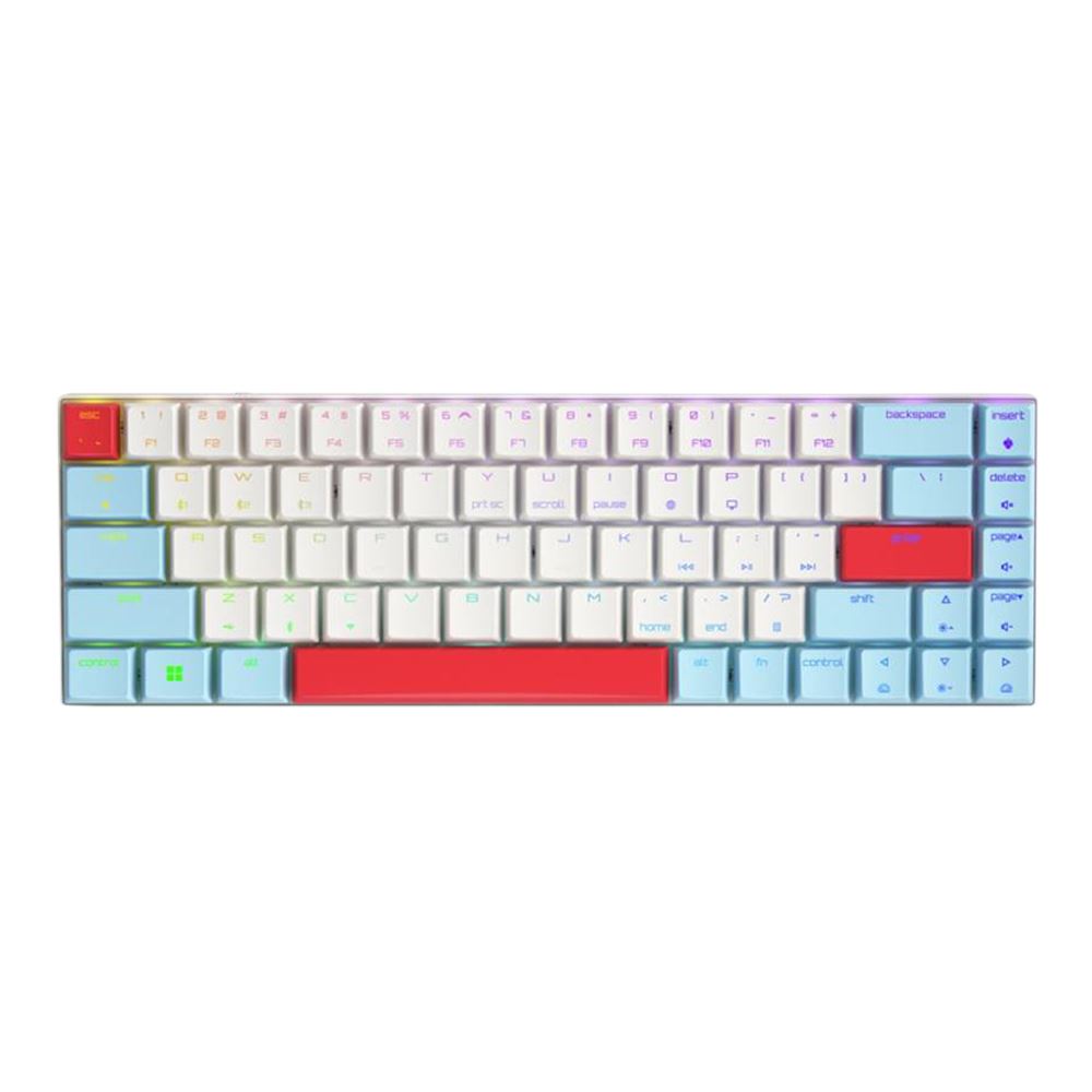 Cherry MX-LP 2.1 Compact Wireless Gaming Keyboard (Red White & Blue ...