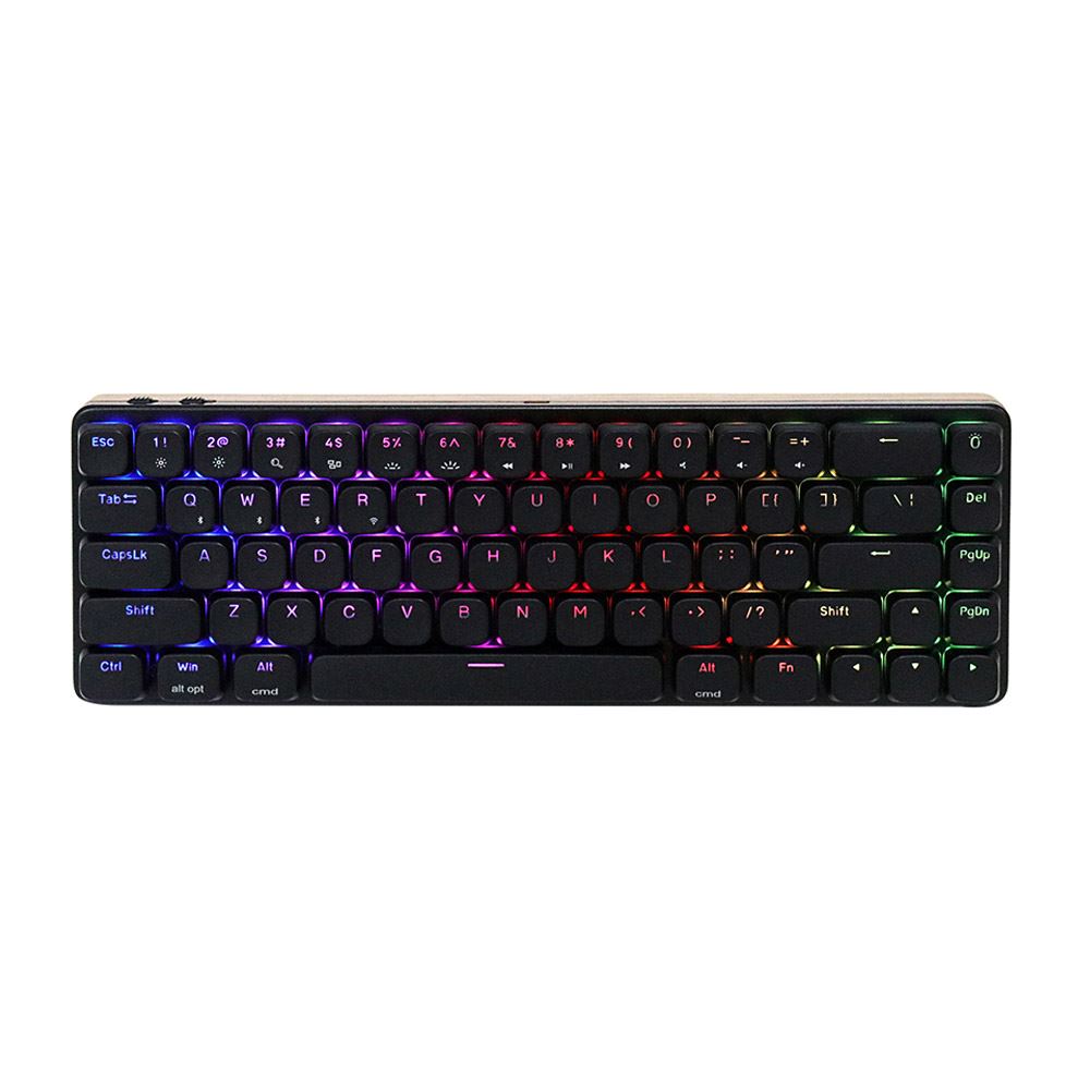 Inland K67 Wireless Low Profile RGB Mechanical Keyboard - Walnut ...
