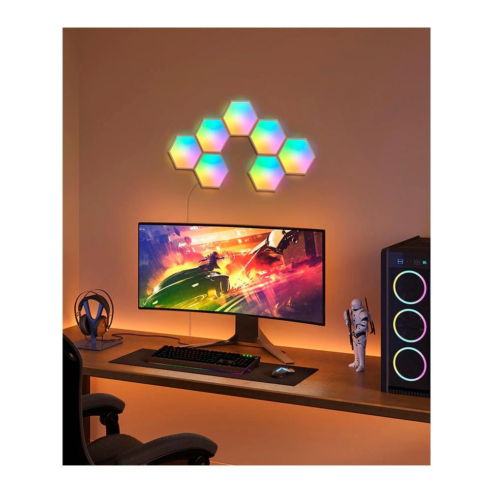 Govee Hexa Wall Light Panels - 7 Panels - Micro Center