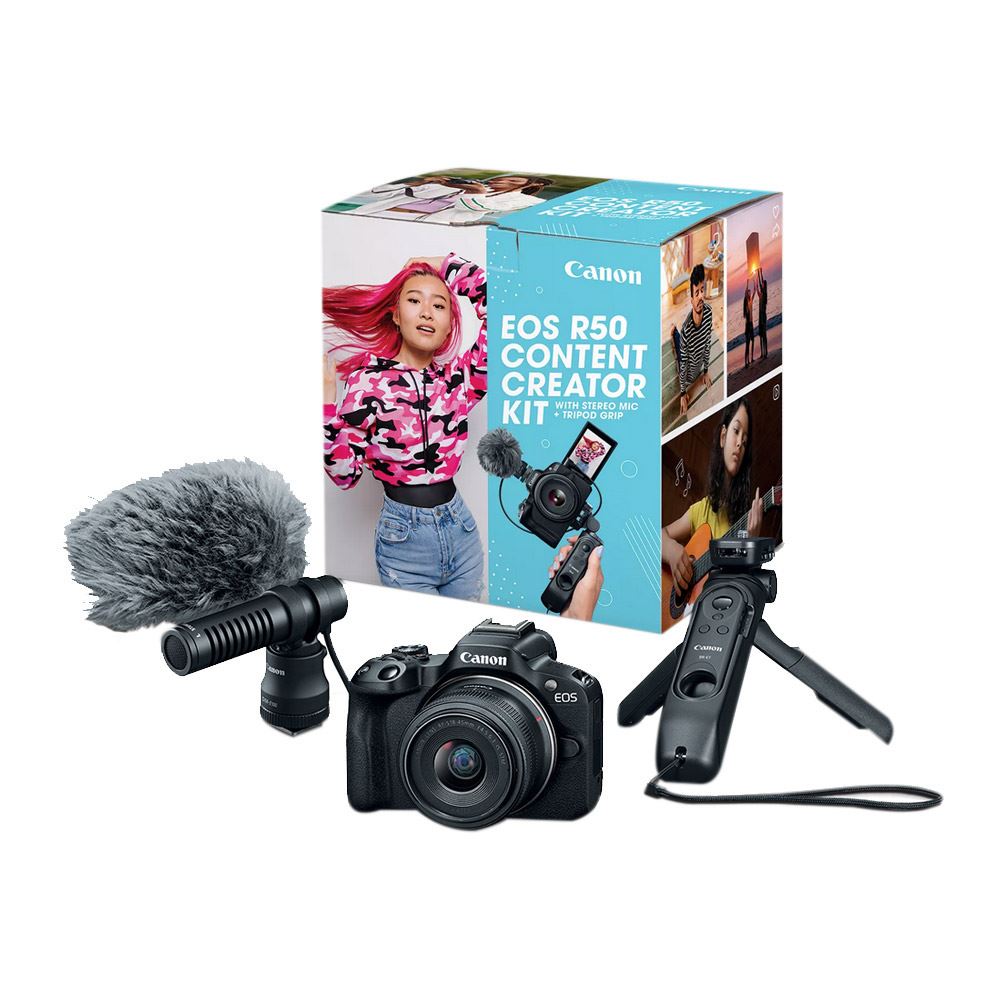 Canon EOS R50 Content Creator Kit Mirrorless Camera - Micro Center