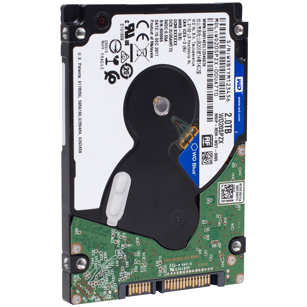 WD Mainstream Blue 2TB 5400 RPM SATA III 6Gb/s 2.5" Internal SMR Hard Drive - Micro Center