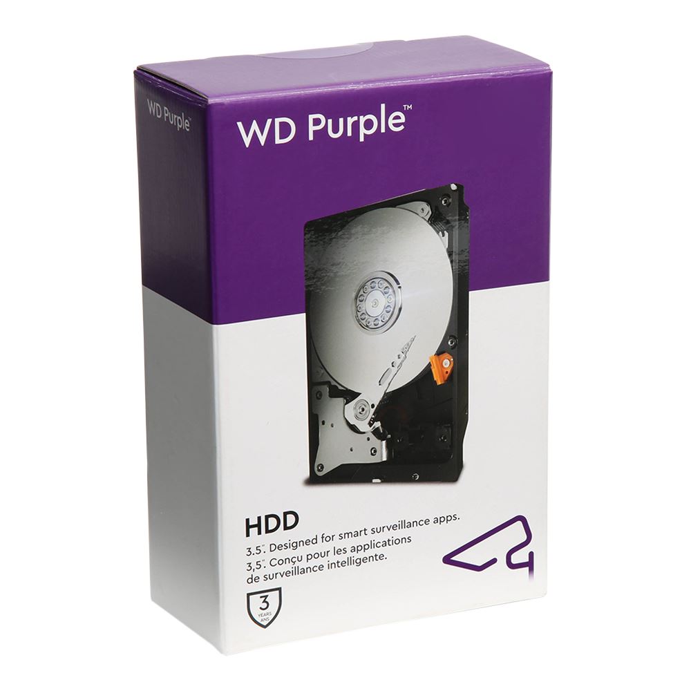 WD Purple 4TB 5400 RPM SATA III 6Gb/s 3.5" Surveillance Internal CMR ...