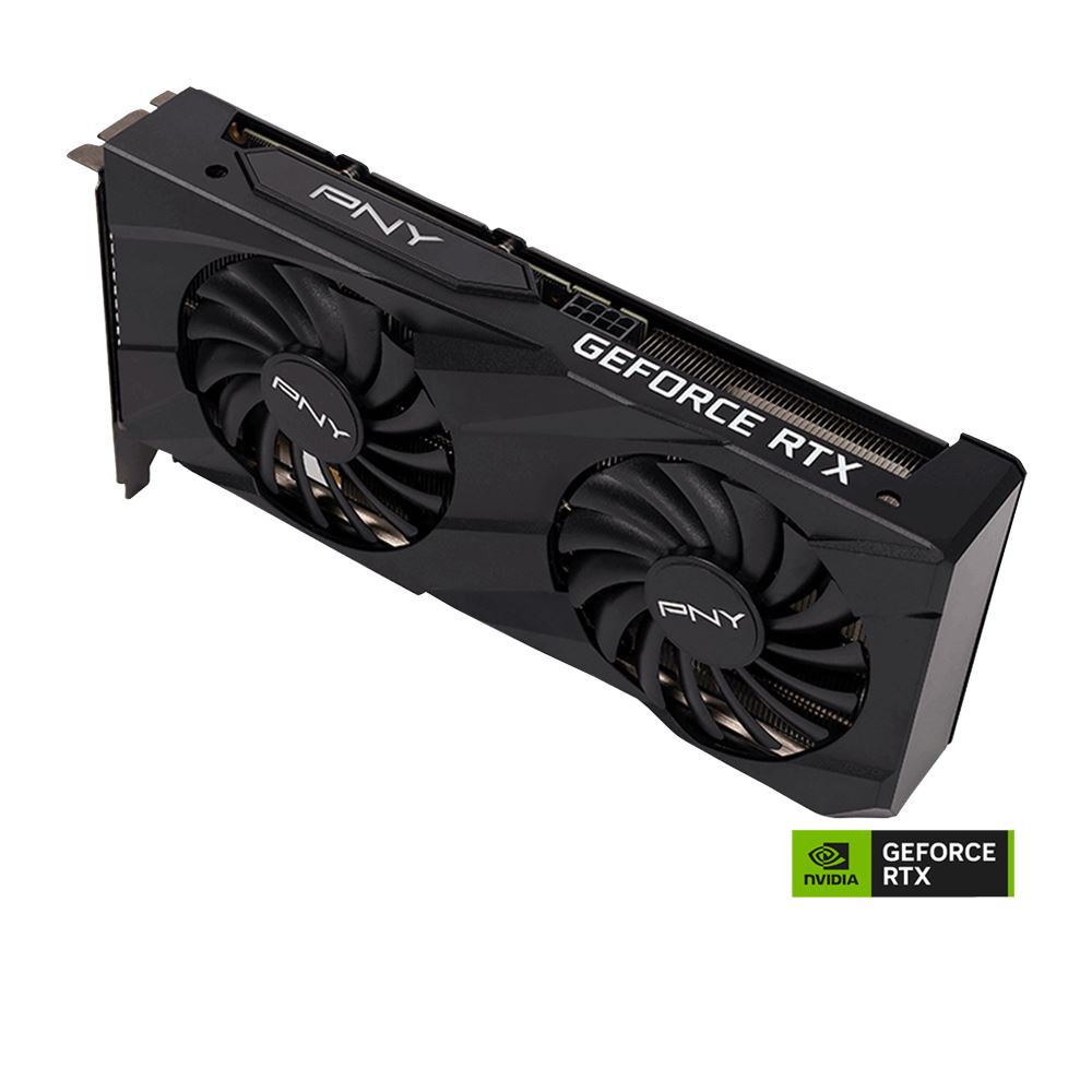 PNY NVIDIA GeForce RTX 3060 Verto Dual Fan 8GB GDDR6 PCIe 4.0 Graphics ...
