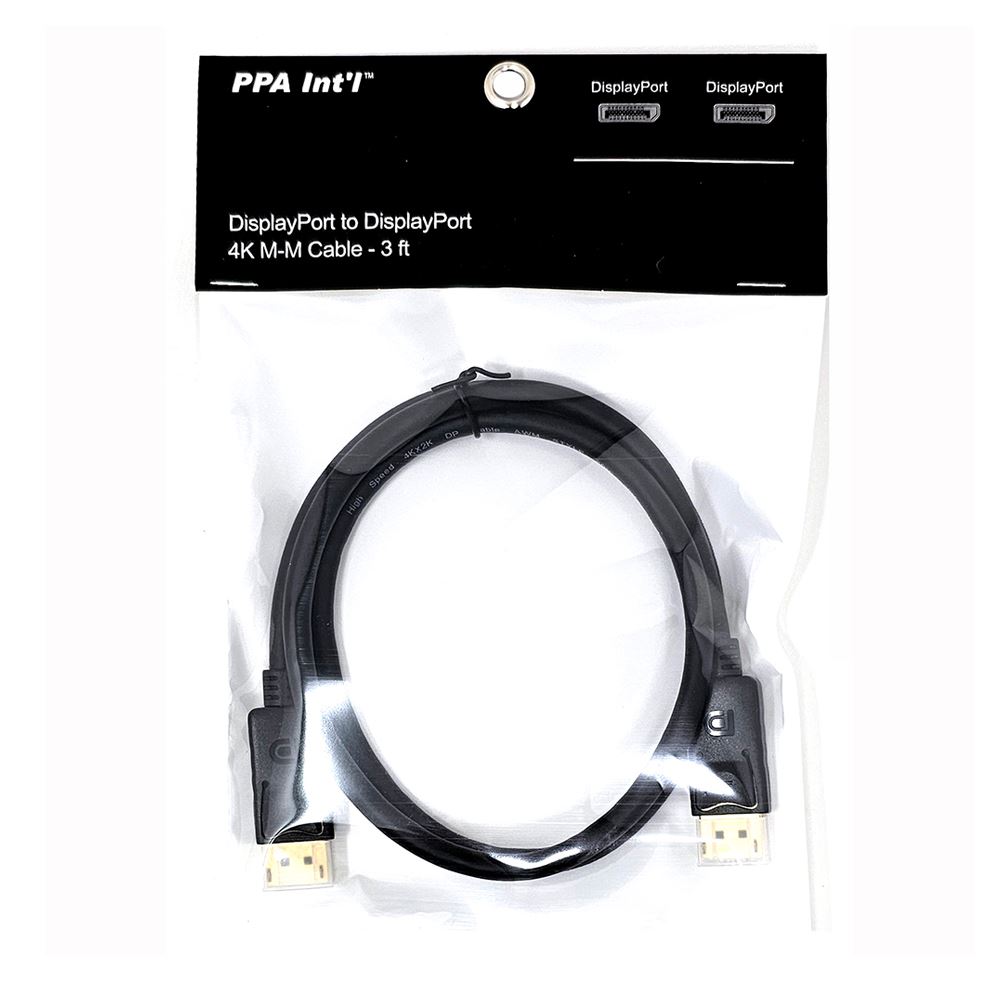 PPA DisplayPort to DisplayPort 4K M-M Cable Molding Latch Gold Plated ...
