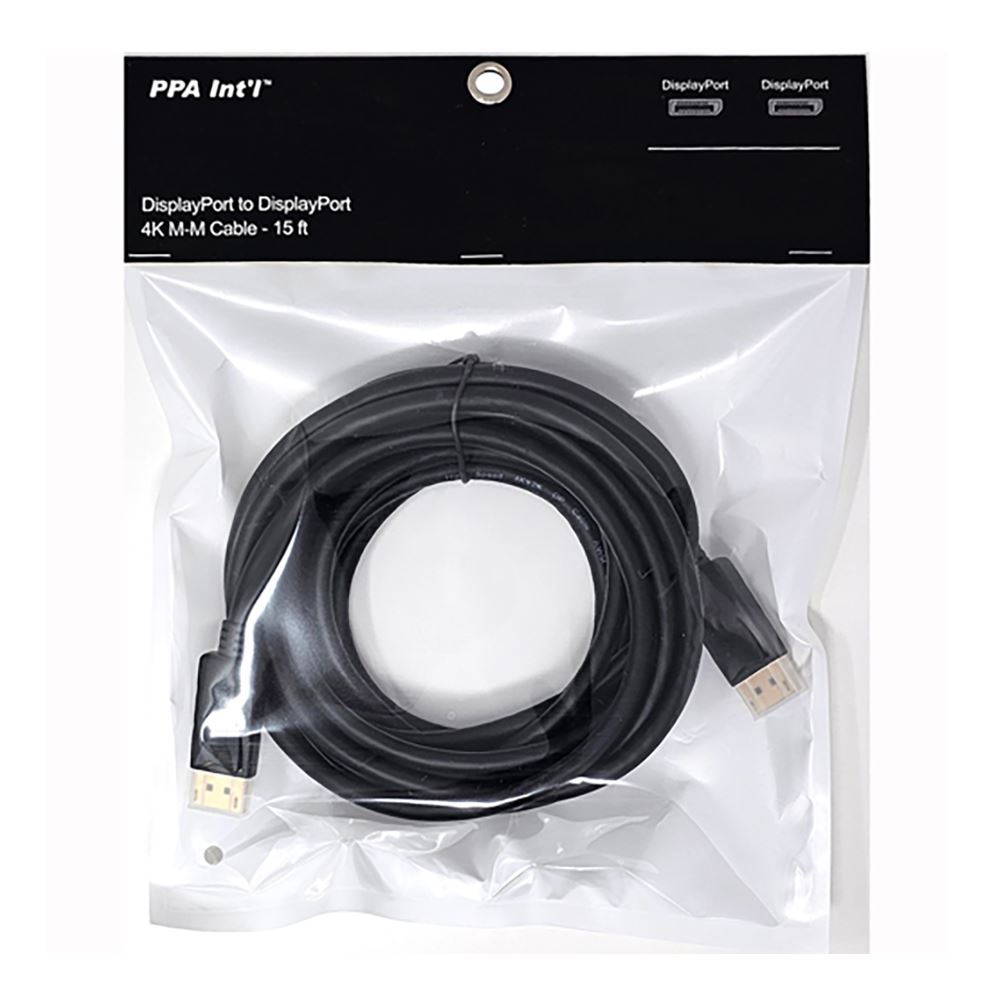 PPA DisplayPort to DisplayPort 4K M-M Cable Molding Latch Gold Plated ...