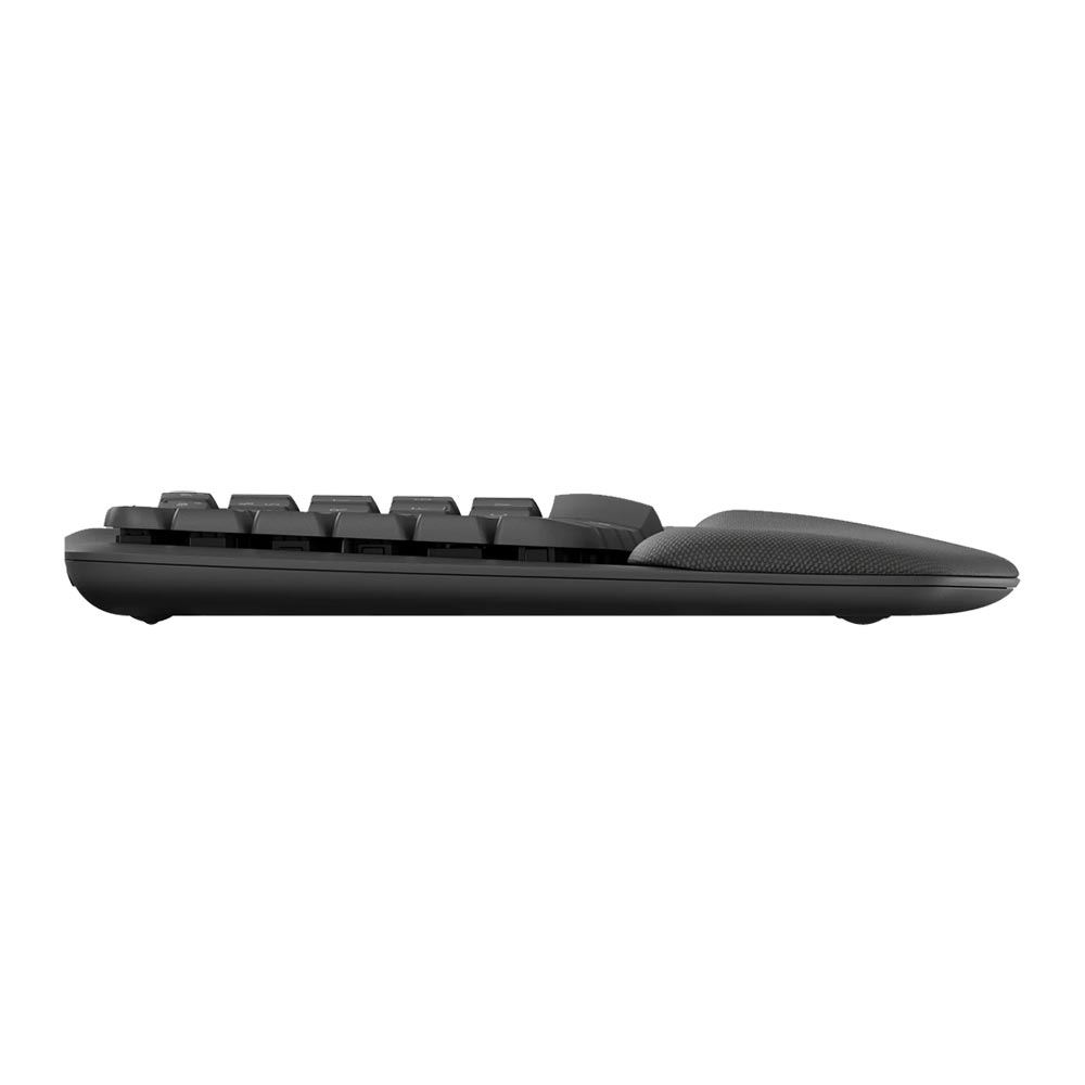 Logitech Wave Keys Ergonomic Wireless Keyboard - Graphite - Micro Center