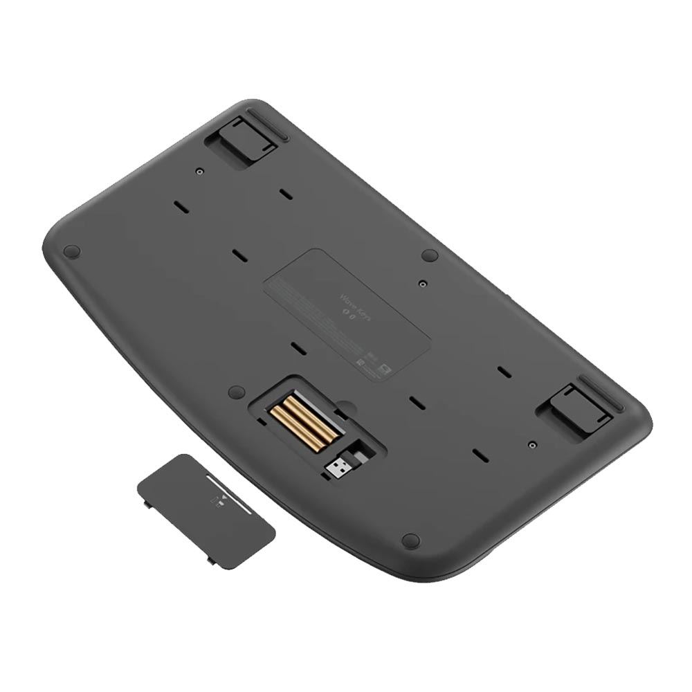 Logitech Wave Keys Ergonomic Wireless Keyboard - Graphite - Micro Center